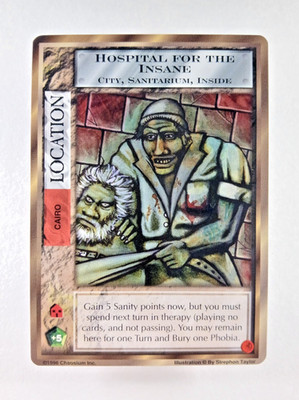 Hospital for Insane - Mythos CCG card (1996 Chaosium) UC Location ...