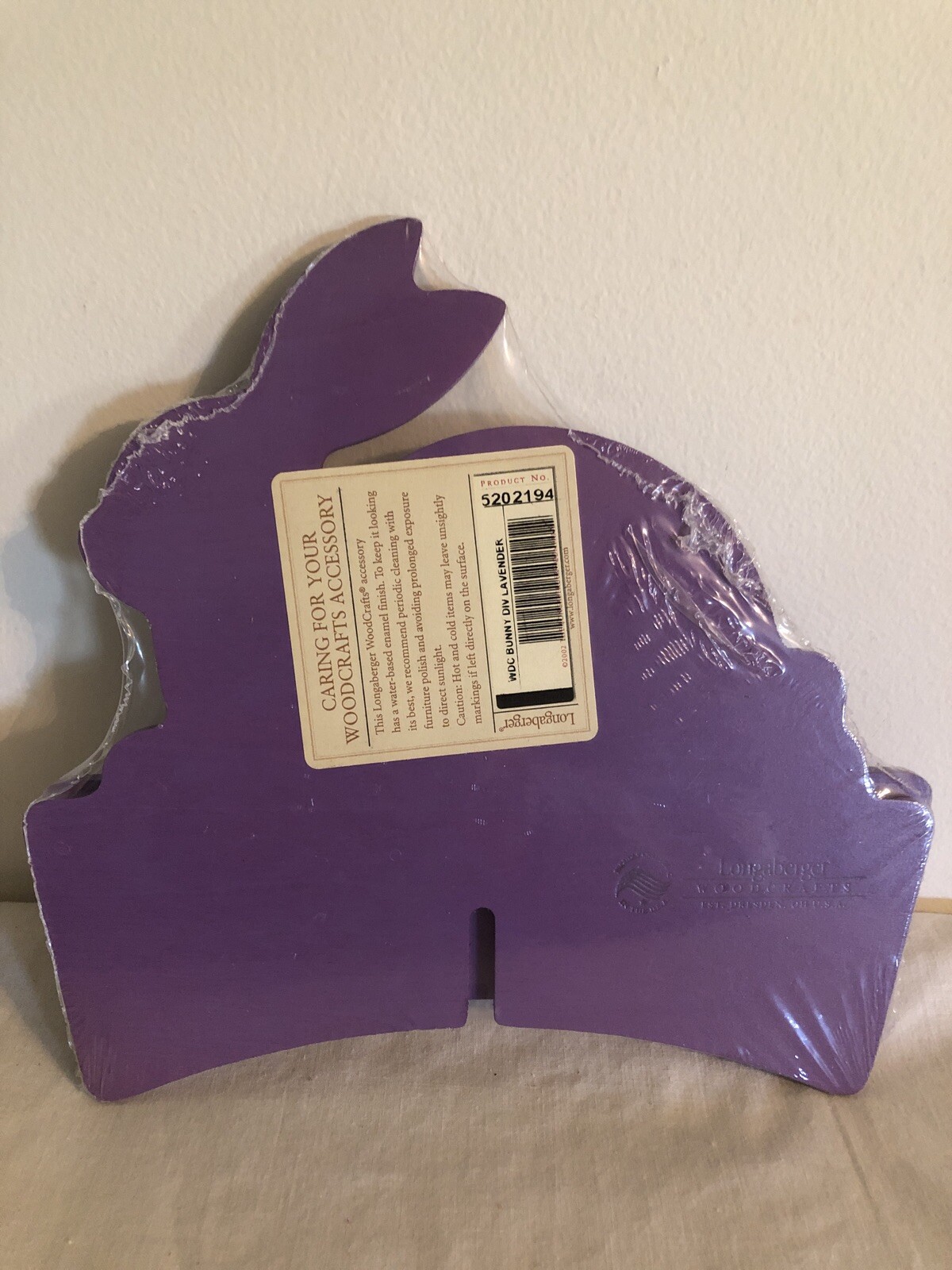 Longaberger WoodCrafts Bunny Divider - Lavender | eBay