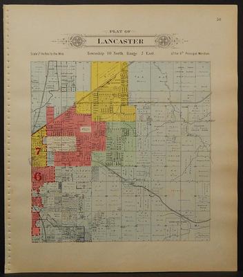AR, IA, KS, LA, MO, NE - Lancaster County Nebraska Map