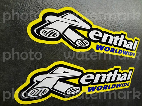 2x Renthal Yellow Decals Stickers Swingarm YZ 350 125 CR RMZ KXF YZF KX ...