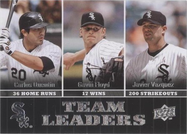 2009 Upper Deck - Team Leaders #435 Javier Vazquez, Carlos Quentin ...