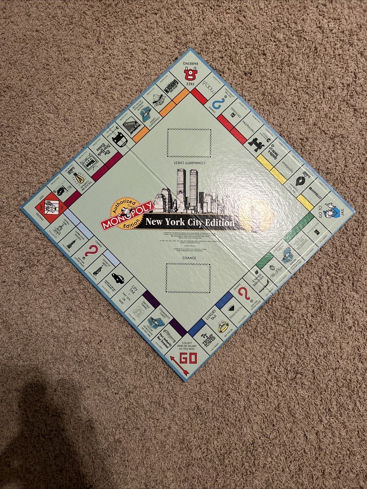 Monopoly New York City Edition Real Estate Trading Board Game 1994 ...