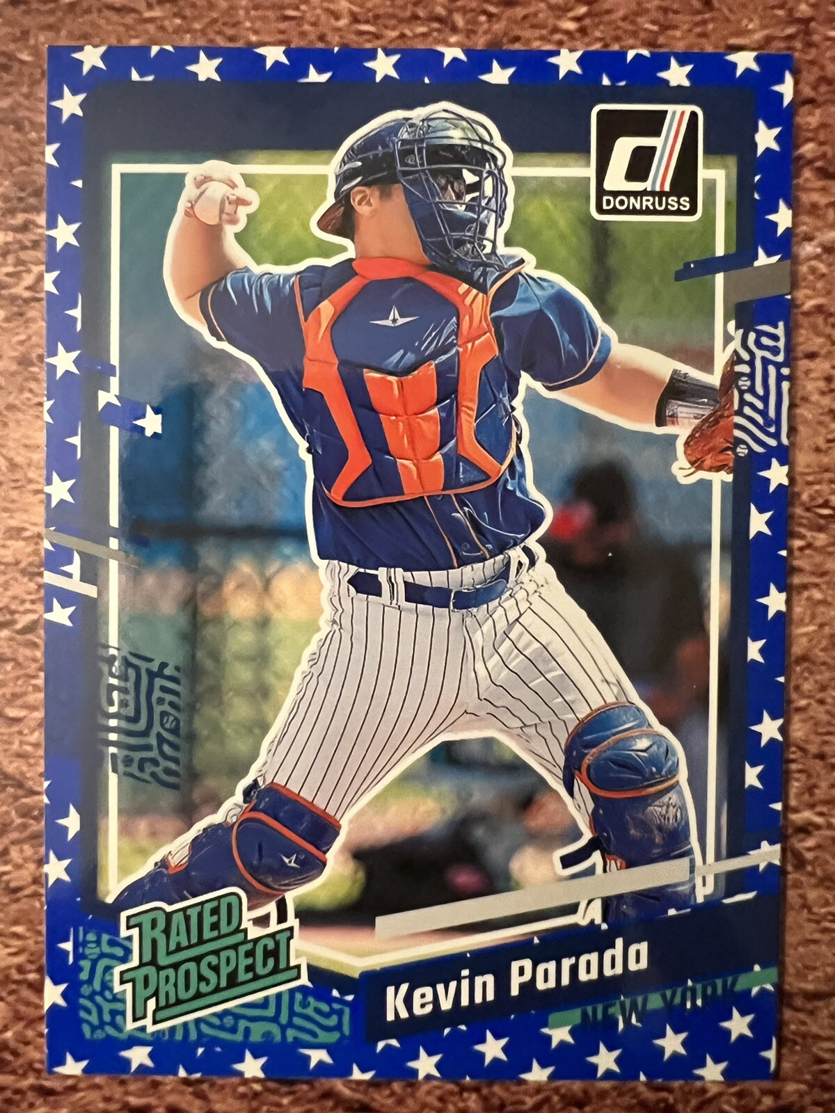 2023 Donruss Independence Day Rated Prospect Kevin Parada New York Mets ...