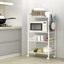 3/4 Tier Metal Rolling Trolley Kitchen Cart Utility Rack Storage ...