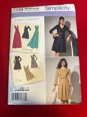 Simplicity 2338, Size 20w-28w, Dress, 2 Lengths, New Uncut | eBay