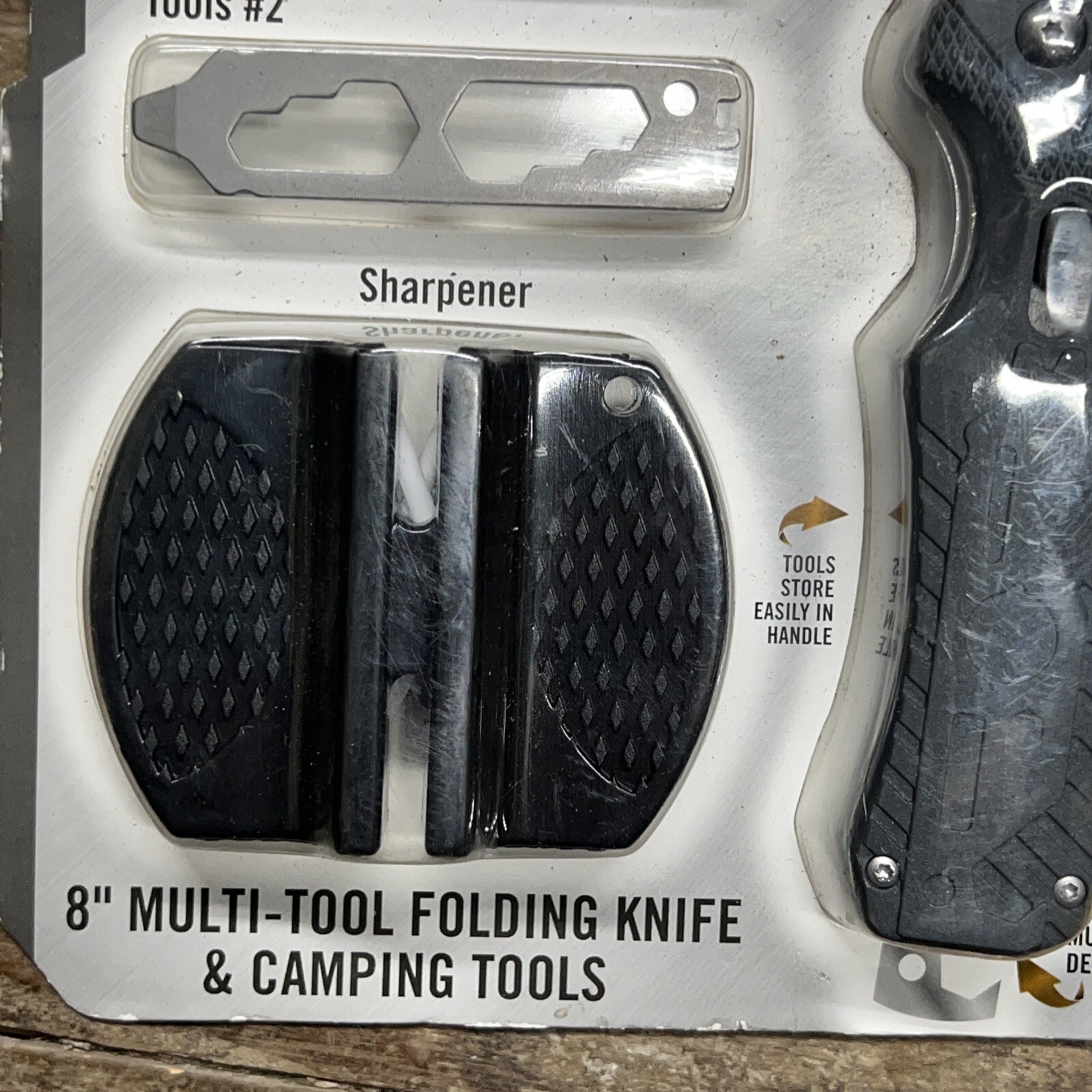 Camillus 8” multi-tool folding knife & camping tools 5 tools Set for ...