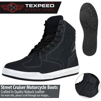 Leather Motorbike Motorcycle Boots Shoes Waterproof Touring Biker ...