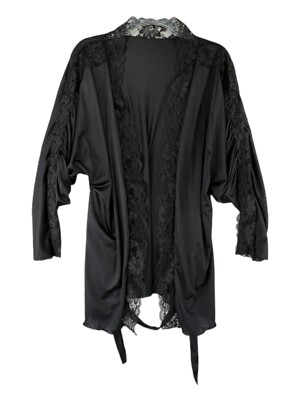 Darling's Body Fashions Women Size M Robe or Top Black with Lace ...
