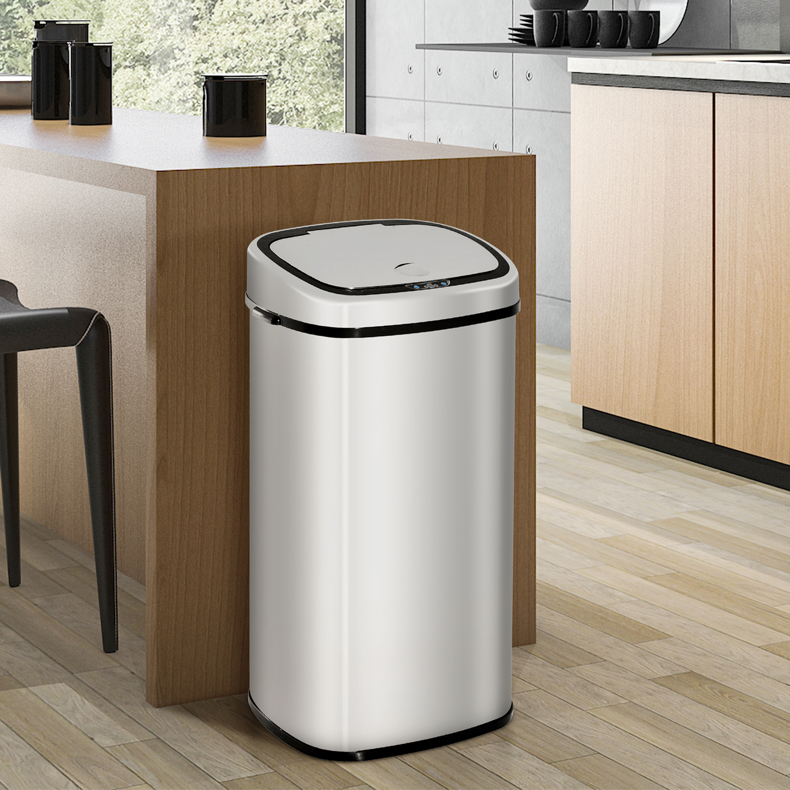 Sensor Bin 68L Automatic Kitchen Waste Dust Touchless Stainless Steel ...