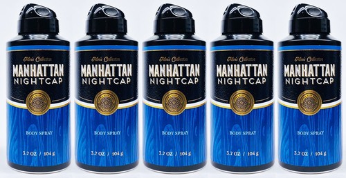 5 Bath & Body Works MANHATTAN NIGHTCAP FOR MEN Body Spray Mist Perfume ...