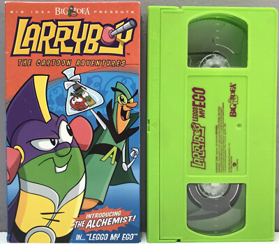 VeggieTales LarryBoy VHS Video Tape Cartoon Adventures Alchemist Leggo ...