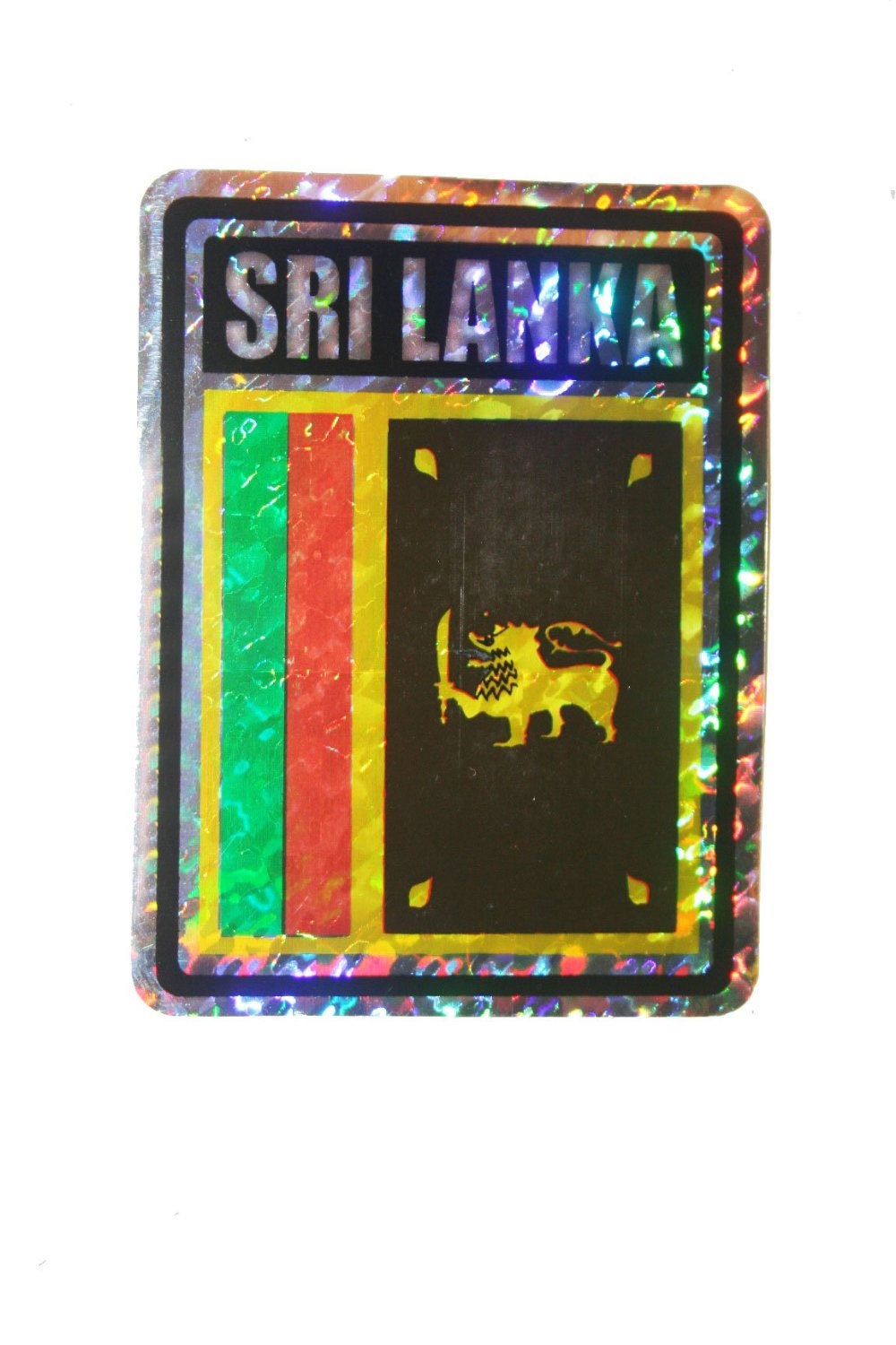 SRI LANKA COUNTRY FLAG METALLIC BUMPER STICKER DECAL .. 4 X 3 INCH | eBay