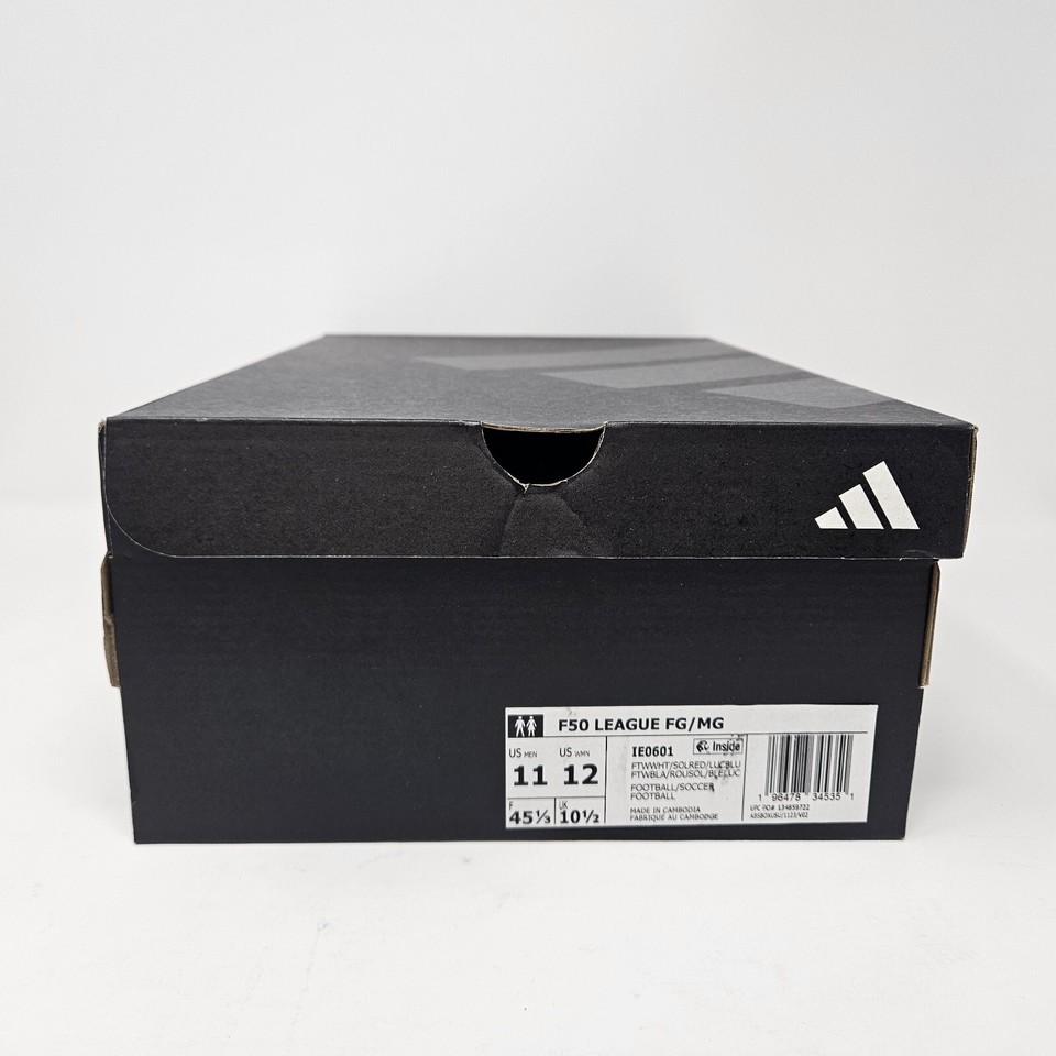 Adidas F50 League FG/MG Soccer Cleats 'White/Red/Blue' / IE0601 / All ...