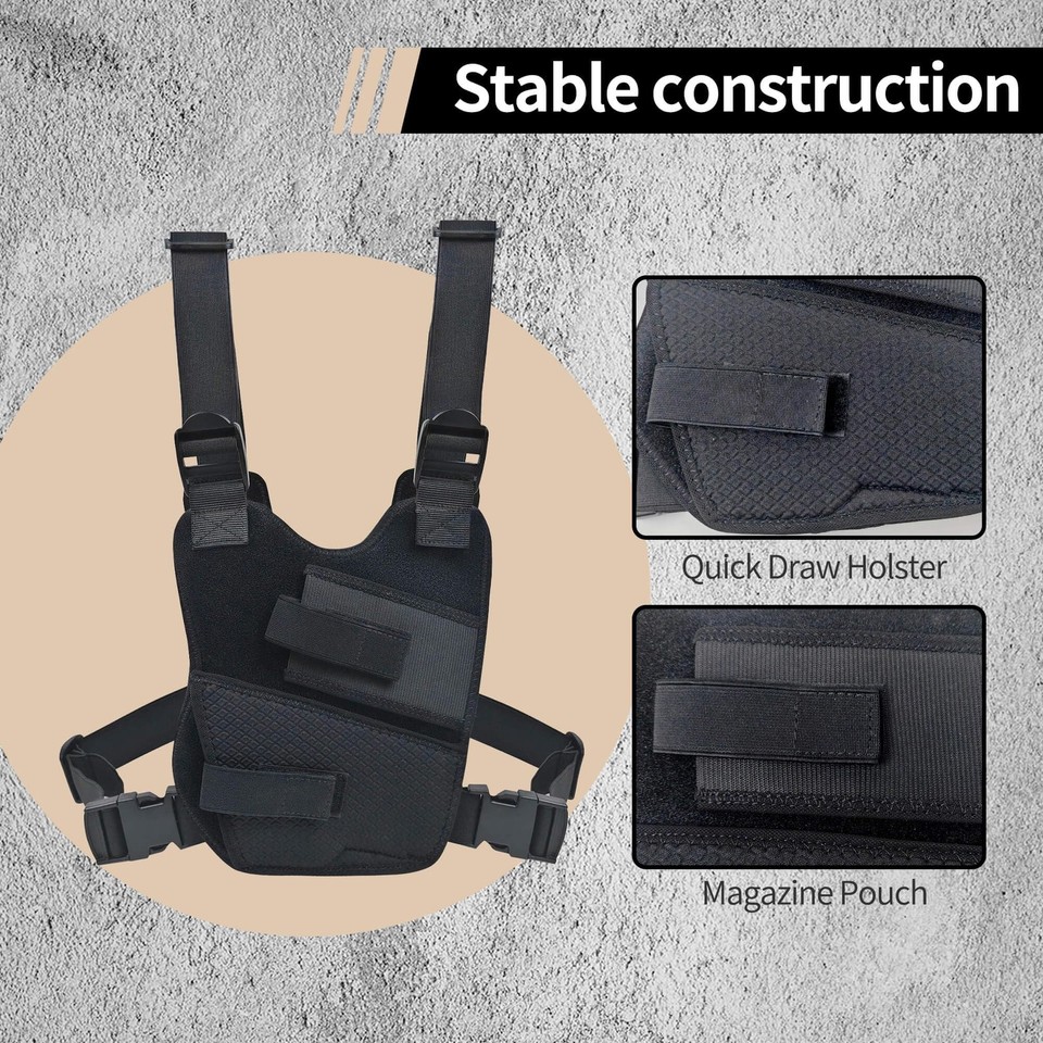Shoulder &Chest Holster,Universal Chest Holsters for Pistols,Chest Pack ...