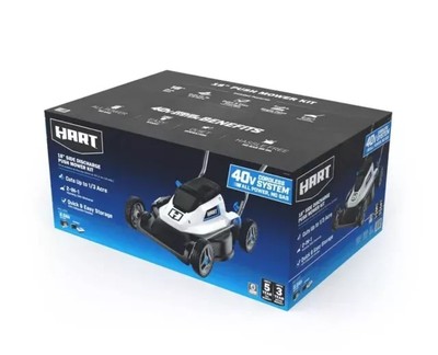 @ HART 40-Volt Cordless 18-inch Push Mower Kit, (1) 6Ah Lithium-Ion ...