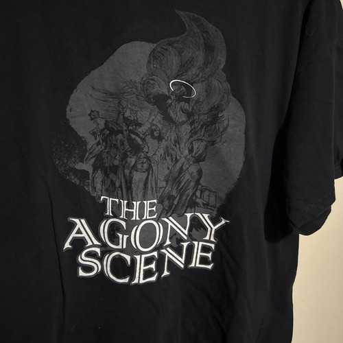 Vintage THE AGONY SCENE t Shirt XL early 2000s metalcore band tee black ...