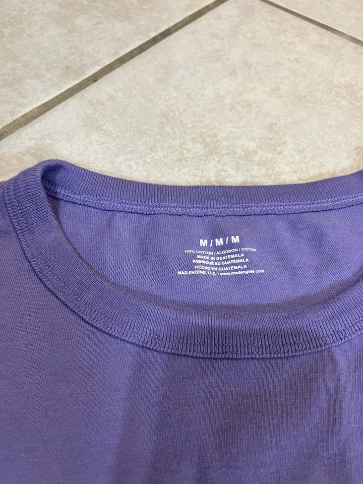 NASA Space Exploration Space Shuttle Pocket T-shirt Men's Medium Purple ...