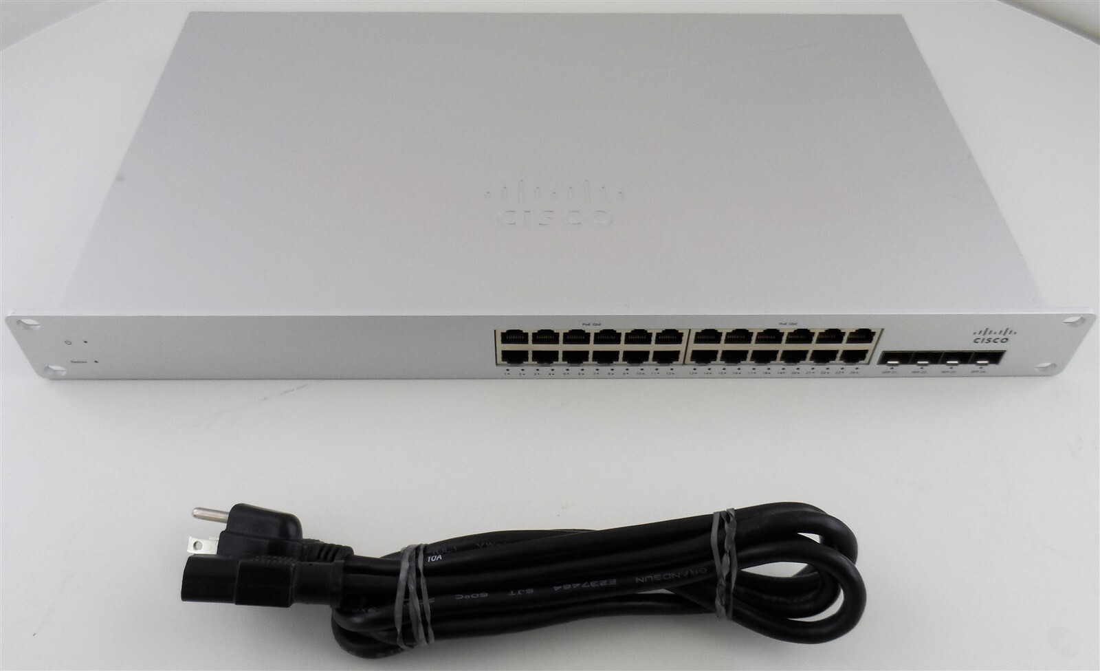 Cisco Meraki MS220-24P 24 Port PoE GbE Cloud Managed Switch Unclaimed ...