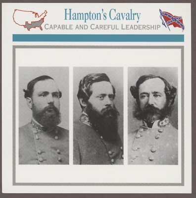 Hampton's Cavalry Atlas Civil War Card Casualties Famous Units | eBay