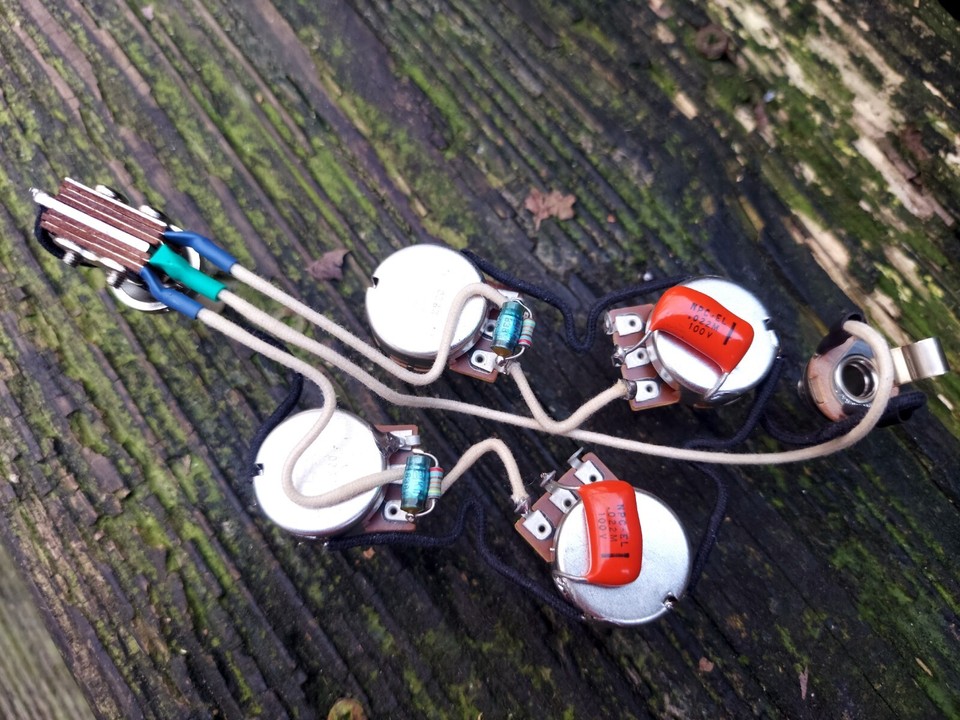 Gibson 335 Harness 50s wiring Bourns pots .022 Orange Drop KellingSound ...