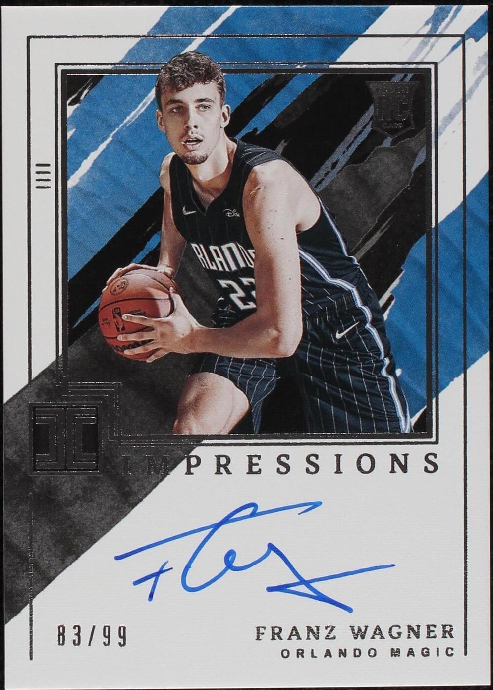 2021-22 Panini Impeccable - Impressions Signatures Franz Wagner #IM-WAG ...