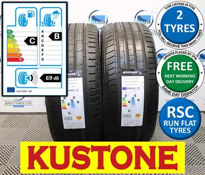 X2 225 40 19 225/40ZR19 93W XL M+S KUSTONE RUNFLAT NEW TYRES *GREAT B ...