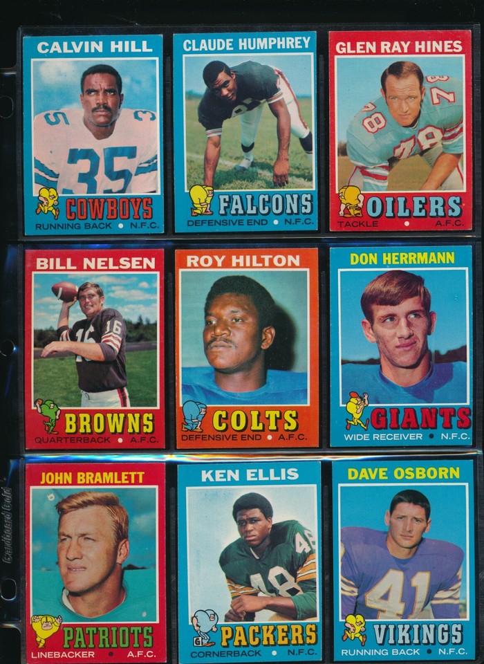 1971 TOPPS FOOTBALL COMPLETE SET 1-263 NM+ 43 PSA GREENE RC BRADSHAW RC ...