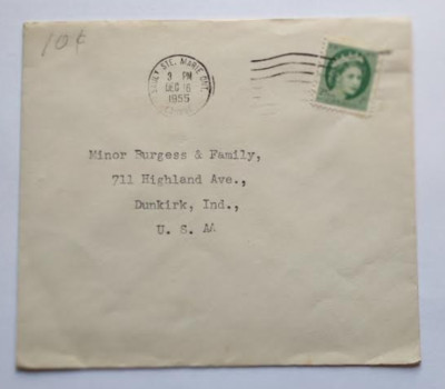 1955 Canadian Christmas Seal on envelope cover with 2c stamp | eBay