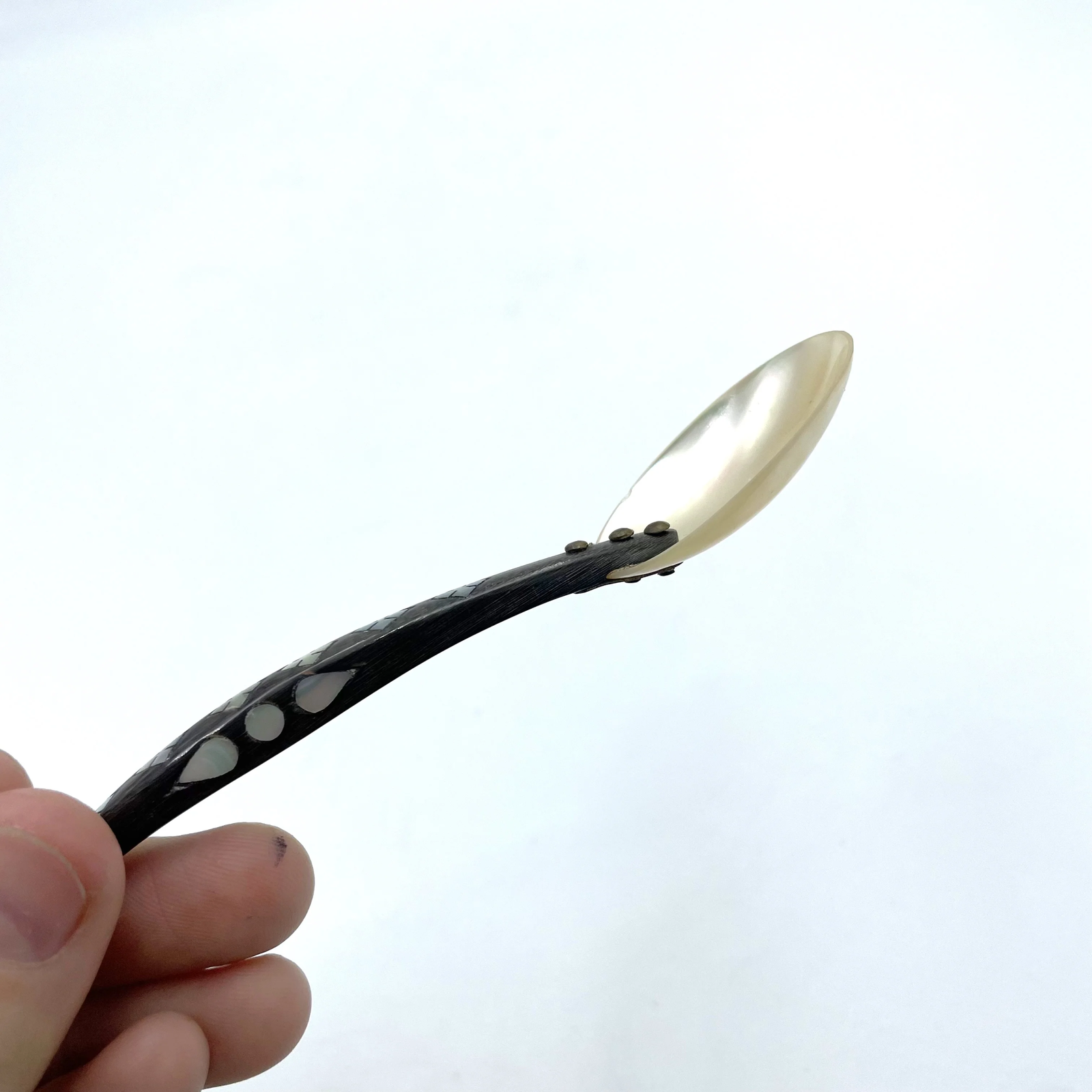 Horn & Mother of Pearl Inlay Caviar Spoon - 12cm | eBay