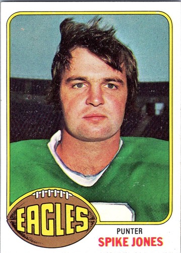1976 Topps #221 Spike Jones Philadelphia Eagles Football Card | eBay