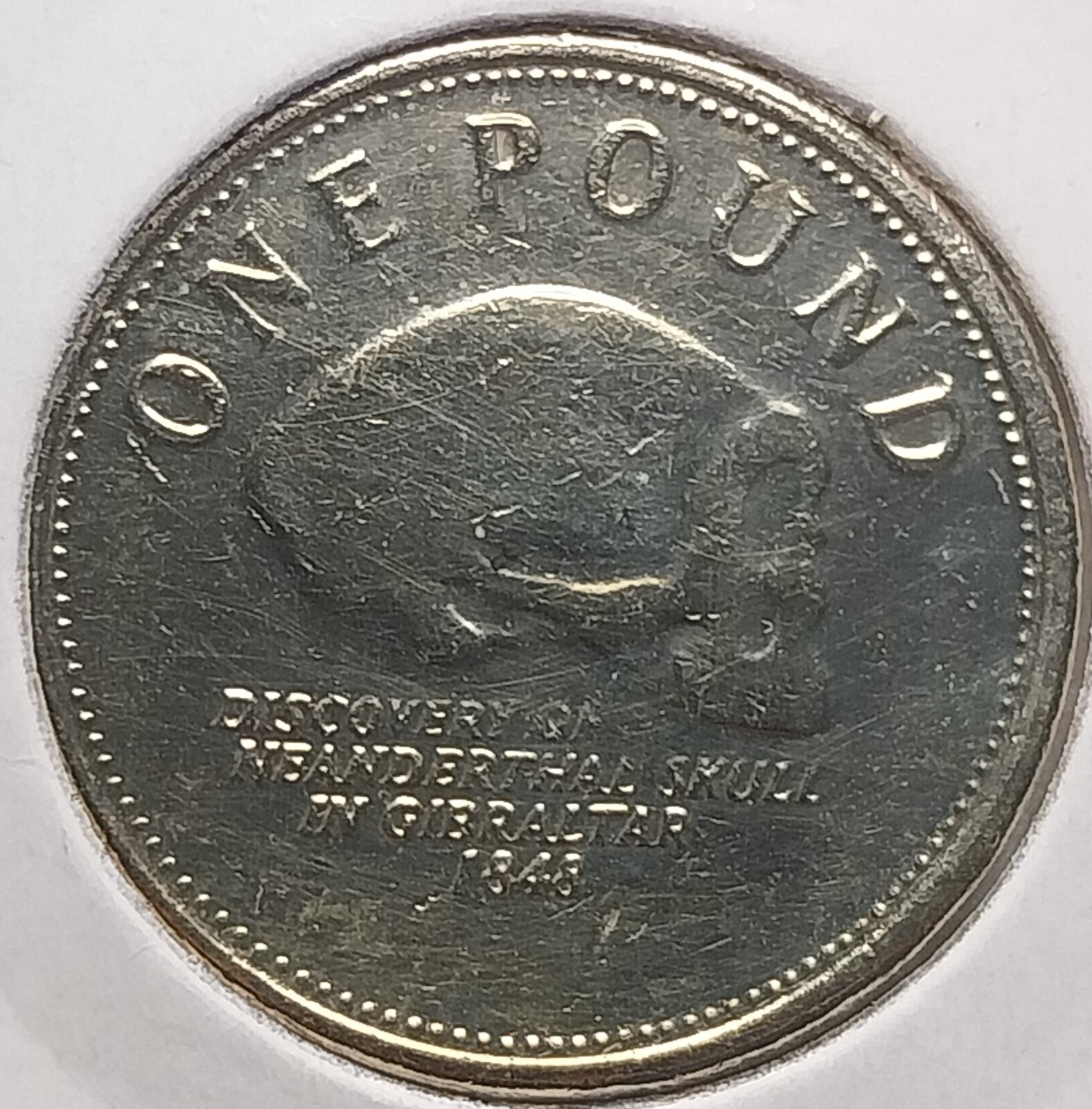 Gibraltar £1 2010 Neanderthal Skull | eBay