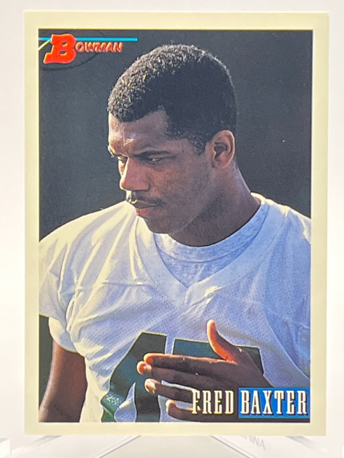 1993 Bowman NFL Football Card #251 Fred Baxter TE #45 New York Jets | eBay