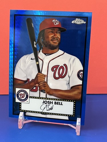 2021 Topps Chrome Platinum Anniversary Josh Bell Blue Prism Refractor ...