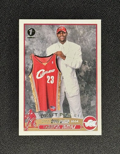 2003 Topps Lebron James 1st Edition #221 Rookie Card #1 Draft Pick ...