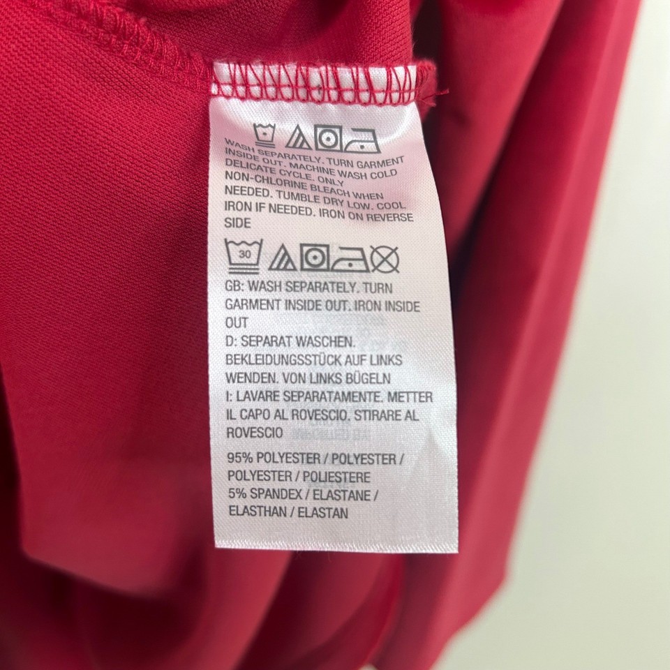 Quacker Factory 1X Red Rhinestone Velvet Top Long Sleeve Holiday Glam ...