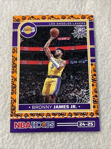 2024-25 Panini Haunted Hoops Bronny James Jr RC ORANGE PUMPKIN # 279 ...