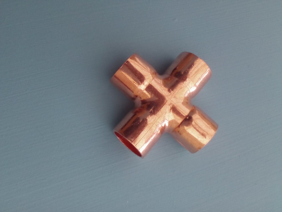 15mm Copper End Feed Cross 4 Way Pipe Fitting connector UK stock | eBay UK