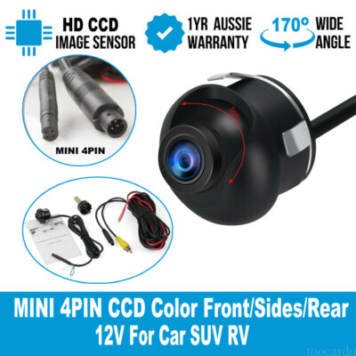 Rotate 360° CCD HD Car Front Side Reverse Camera / Rear View Parking ...