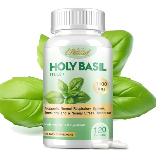 Holy Basil Capsules - Intestinal Detoxification, Pure Natural Herbal ...