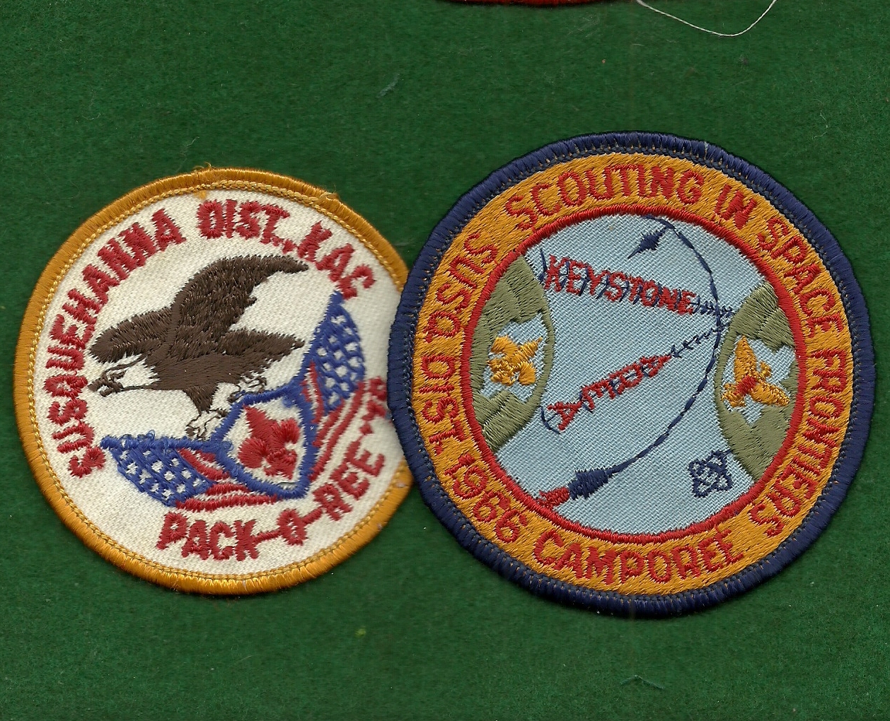 BOY SCOUT - SUSQUEHANNA DISTRICT CAMPOREE PATCHES - KEYSTONE AREA ...