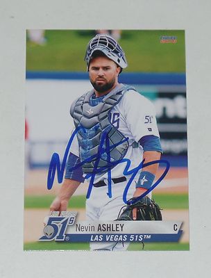 NEVIN ASHLEY SIGNED AUTO'D 2016 CHOICE LAS VEGAS 51'S CARD #2 BREWERS ...