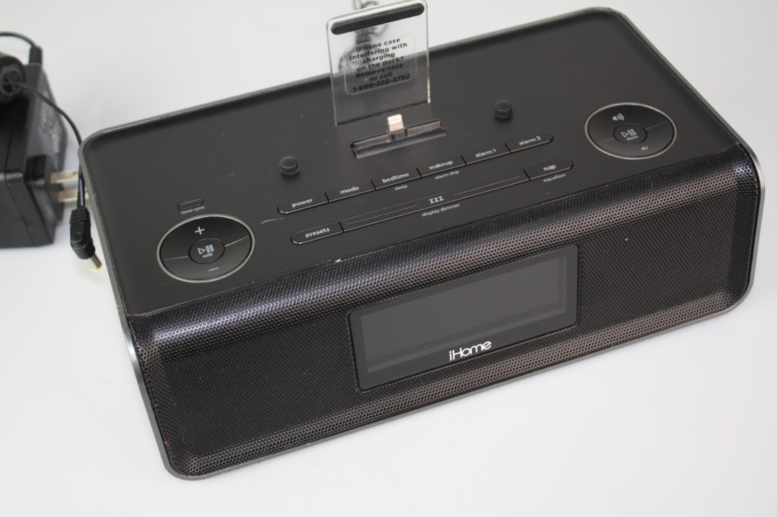 iHome IDL43B Clock Radio with Dock Cradle - Black | eBay