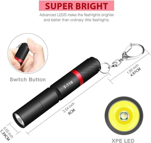 Hand Light, 2Pcs Small Mini LED Flashlight with Keychain Flashlight ...