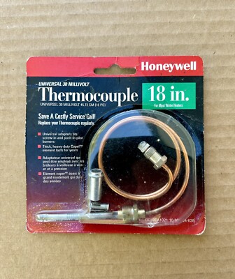 New Honeywell 18" Universal Thermocouple Model CQ100A1021 Furnace | eBay
