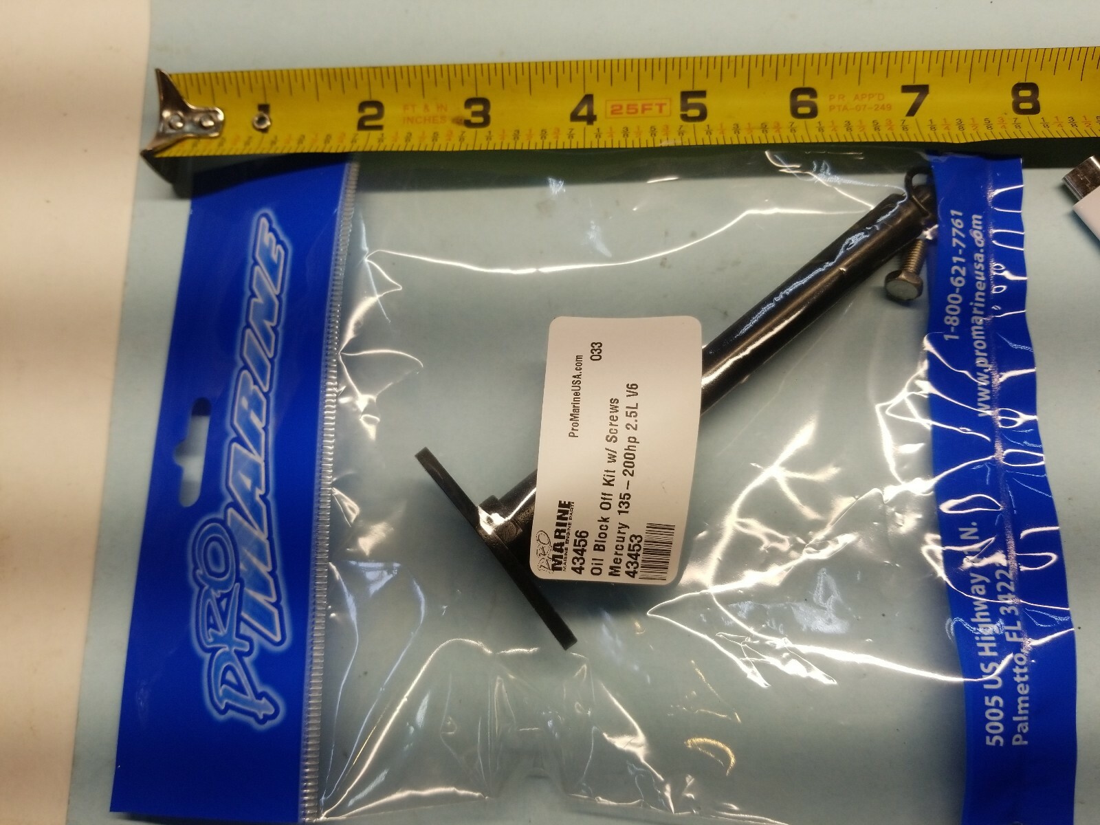 Oil Block Off Plug Kit for Mercury Mariner 43453T V6 10-41506 2.0L 2.5L ...