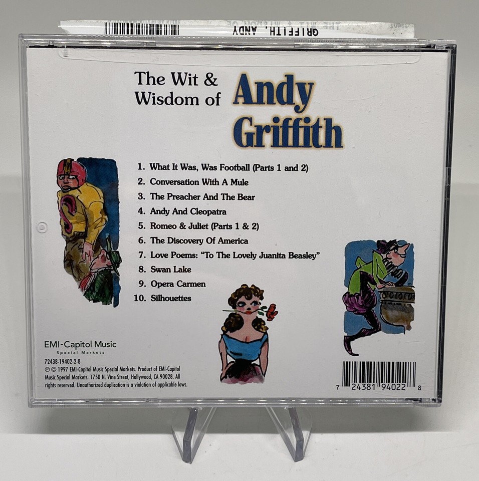 Wit & Wisdom of Andy Griffith by Andy Griffith (CD, 1998) 724381940228 ...
