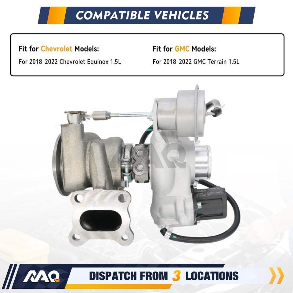 Turbo Turbocharger For 2018 2019 2020 2021 2022 GMC Terrain 4 Cyl 1.5L ...