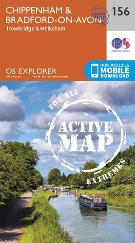 Chippenham and Bradford-on-Avon (Map) OS Explorer Active Map (UK IMPORT ...