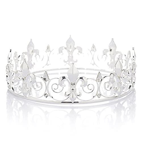 Royal Full King Corona Metallo Corone E Tiare Per Gli Uomini Cosplay ...