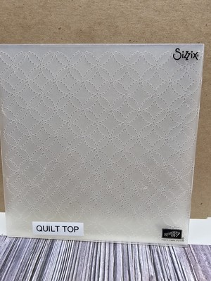 Stampin' UP! QUILT TOP Textured Impressions Embossing Folder Sizzix ...
